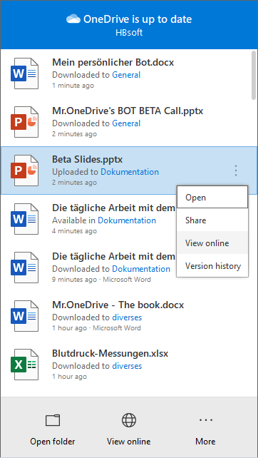 Version history inside File Explorer – Hans Brender's Blog