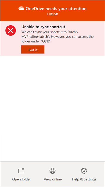 OneDrive for Business – Add to OneDrive | Problems – Hans Brender's Blog